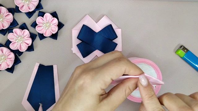 Гулька из репсовой ленты .