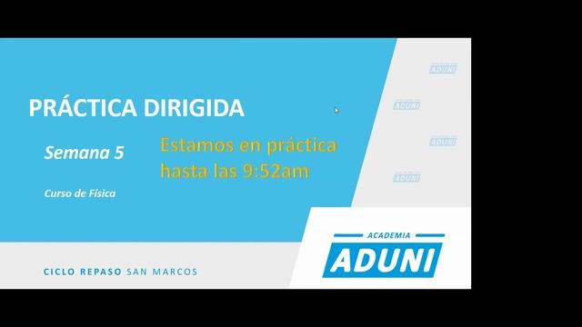 San Marcos REPASO 2021 | Semana 05 Física