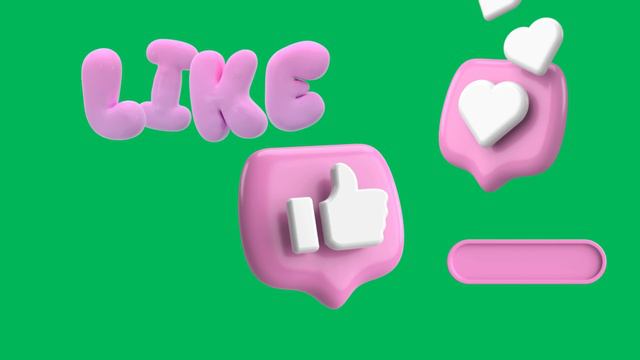 Футаж Лайк Like Green screen by GREENSCREENCHIK