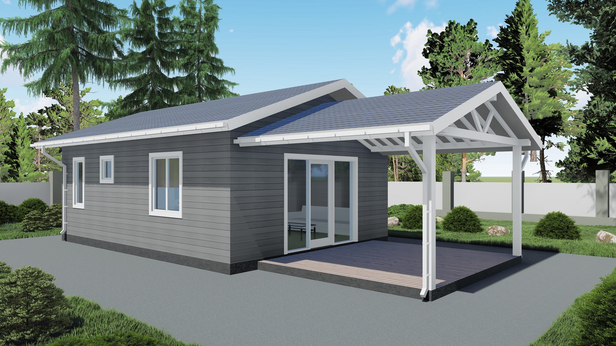 Проект бани в финском стиле.