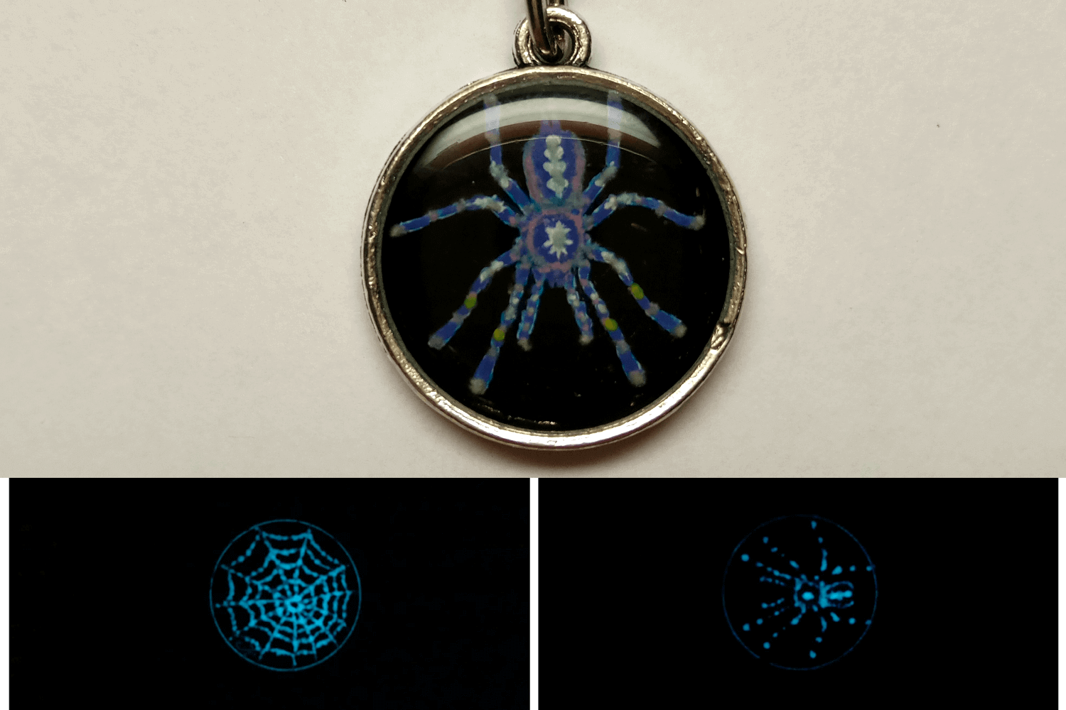 Брелок "Паук и паутинка" (Keychain "Spider and cobweb")