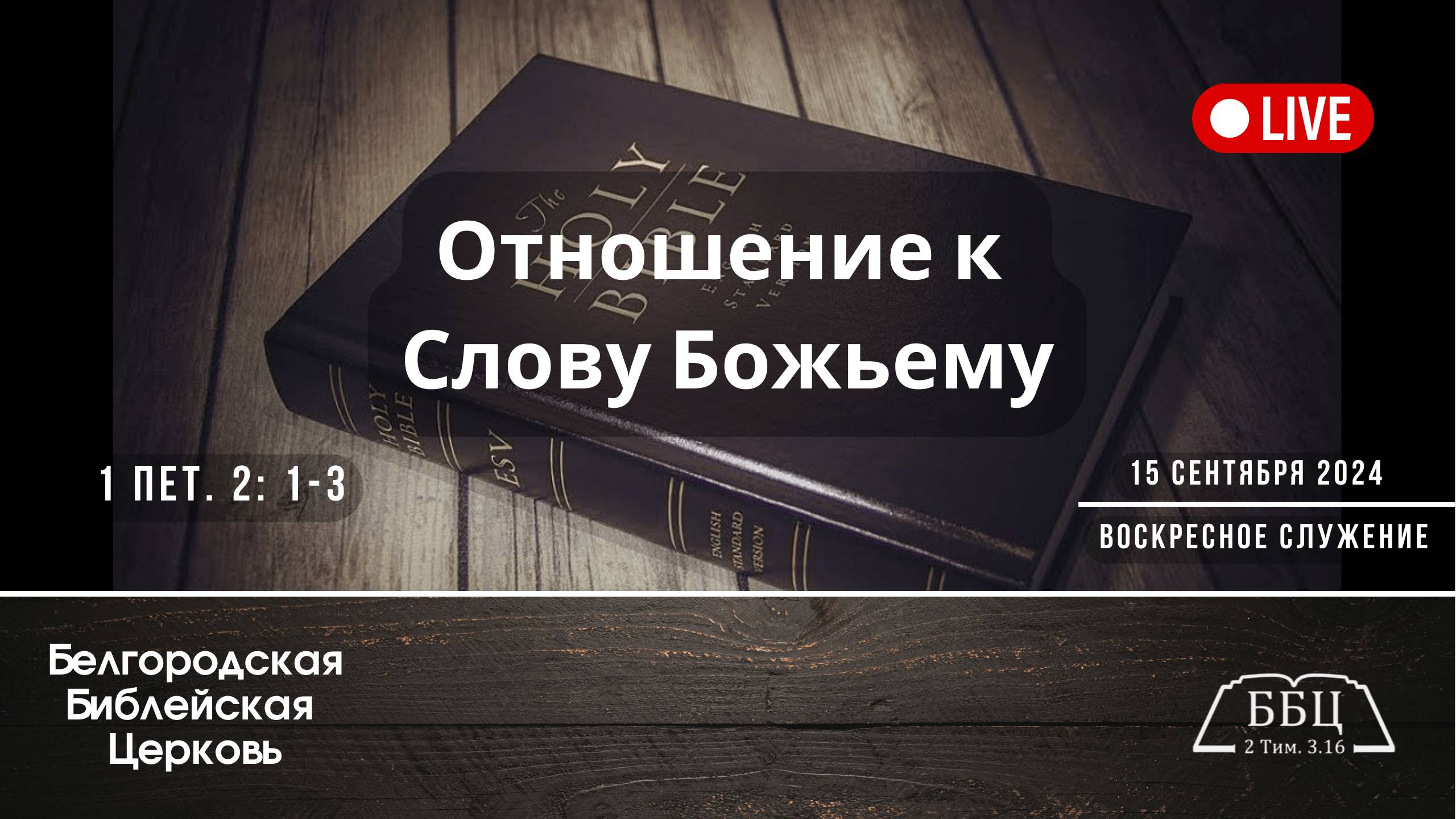 1Петра 4: Принципы в отношении к Писанию (1 Пет. 1:24 - 2:3) || Вячеслав Катречко