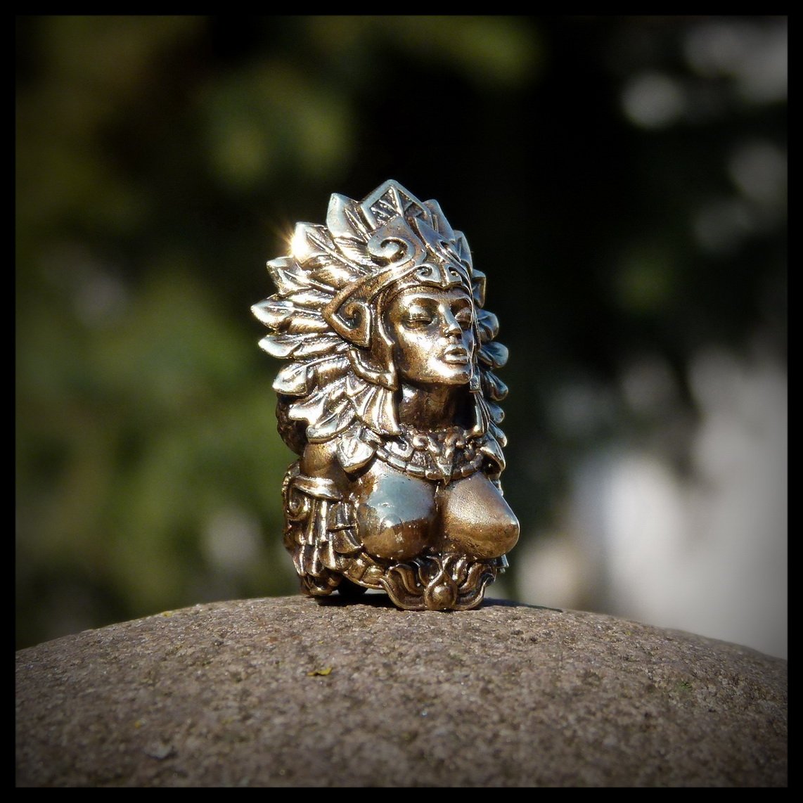 Темлячная бусина "Акатава" латунь