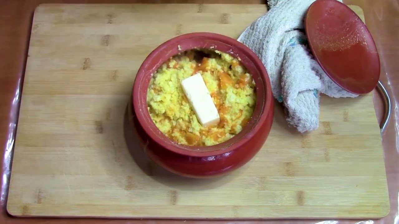 Пшенная каша с тыквой в горшке в духовке