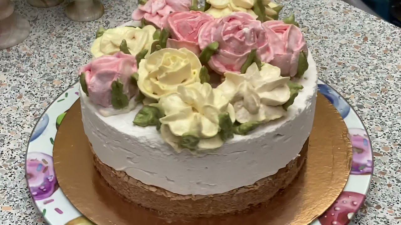 Зефирный тортик к 8 марта!