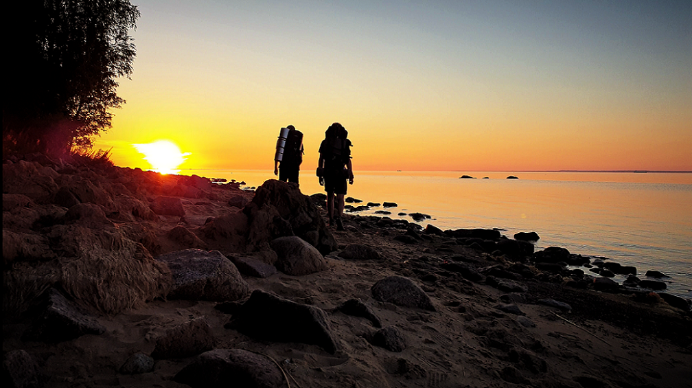 Поход с палаткой вдоль Финского залива, день 1