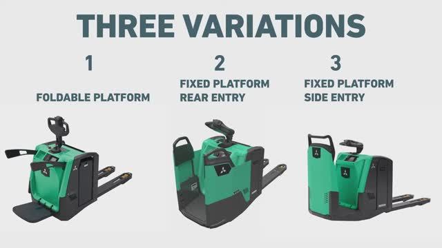 Транспортировщик паллет (электротележка) Mitsubishi серии PREMiA EM (1).mp4