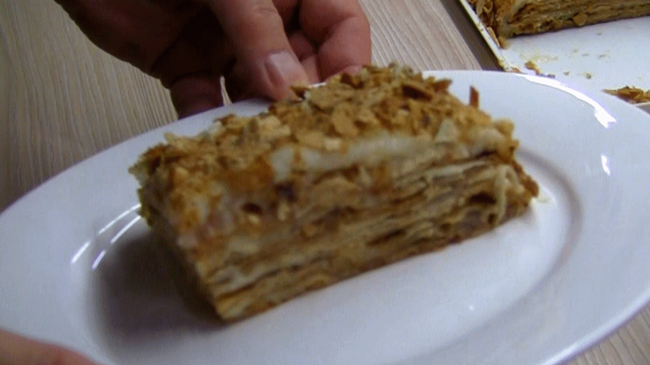 ОБЪЕДЕНИЕ! Наполеон без выпечки из лаваша. Самый ЛЕНИВЫЙ и Быстрый Торт. #Shorts.mp4