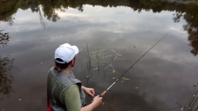 Семейный поход. Рыбалка на лесной речке. Поппер. Белый пароход.