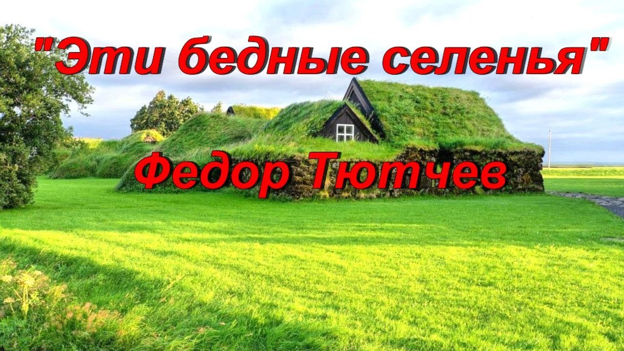 Стихотворение Федор Тютчев  "Эти бедные селенья"