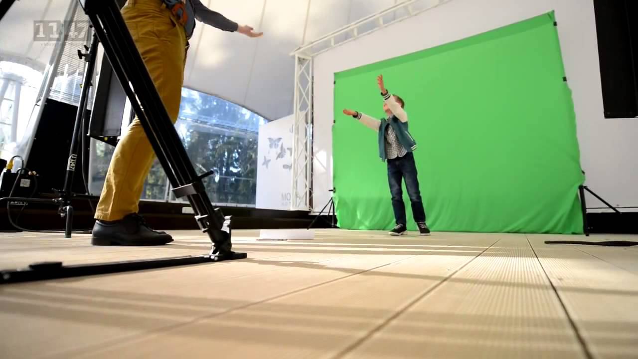Хромакей шоу Бэкстейдж  процесс детской съемки