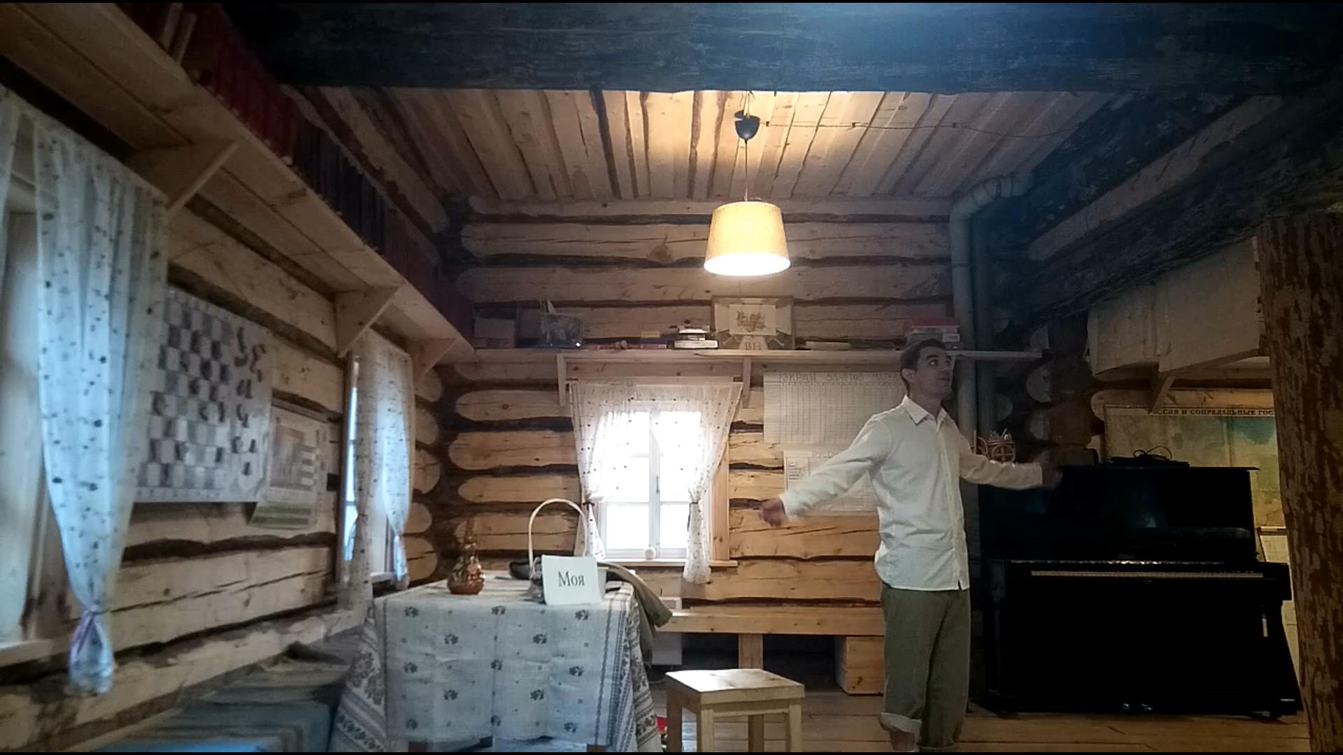 Моноспектакль Максима Юрина "Стихли шаги его" (27.04.19, Хутор Захара Прилепина)