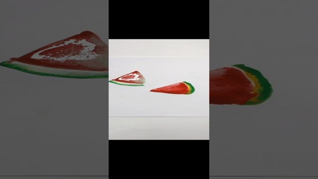 Как нарисовать кусочки арбуза ребёнку‽