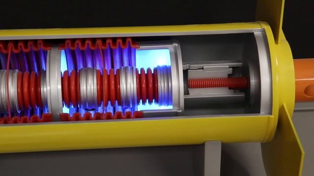 Механическое движение шиберной задвижки