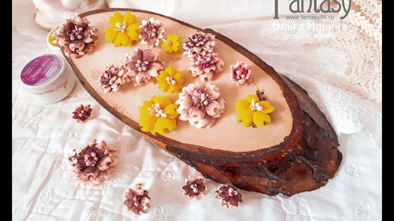 #dies_Fantasy Мастер класс Весенние цветы из фоамирана Скрапбукинг tutorial Spring flowers from foam