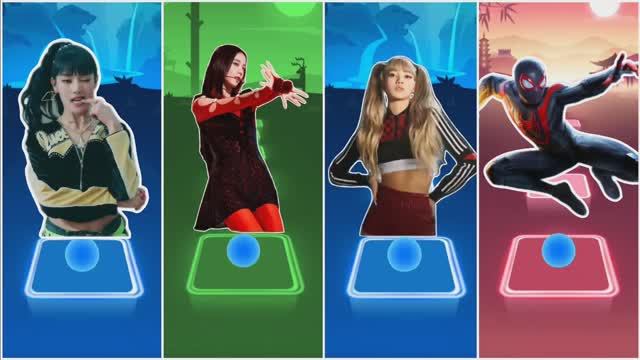 (G)I-DLE - QUEENCARD ✅️ JISOO - FLOWER ✅️ LISA - MONEY ✅️ SPIDERMAN - SUNFLOWER | Tiles Hop EDM Rush