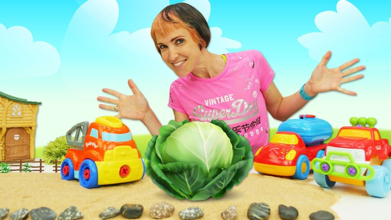 Веселая школа с Машей Капуки Кануки: выращиваем капусту! Развивающие видео для детей