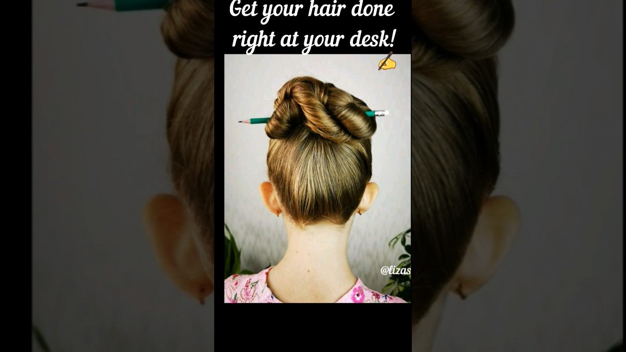 Put your hair up like this and it won't bother you!  #hairstyle #easyhairstyle #hairtutorial