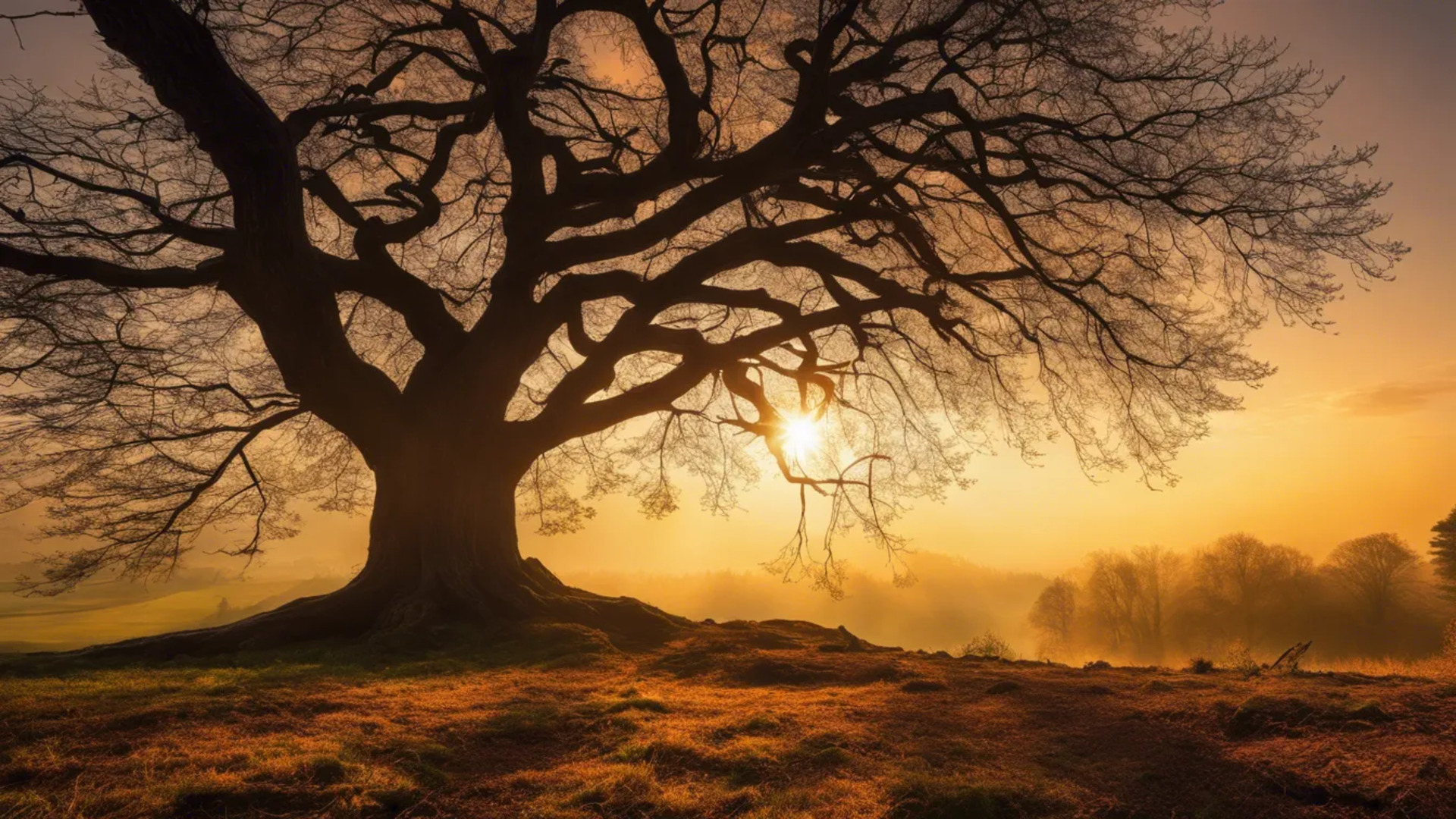 Силуэт дерева