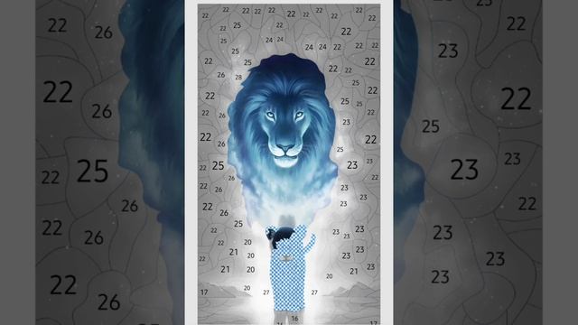 РАСКРАСКА №22 ЛЬВЫ