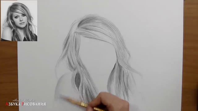 Как рисовать (нарисовать) волосы карандашом - обучающий урок