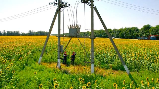 Осмотр воздушной ЛЭП специалистами «Россети Кубань»