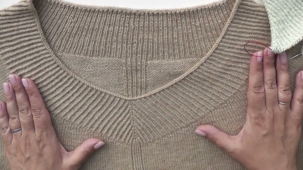 Как связать ложную V образную горловину по учебникам 1959 года