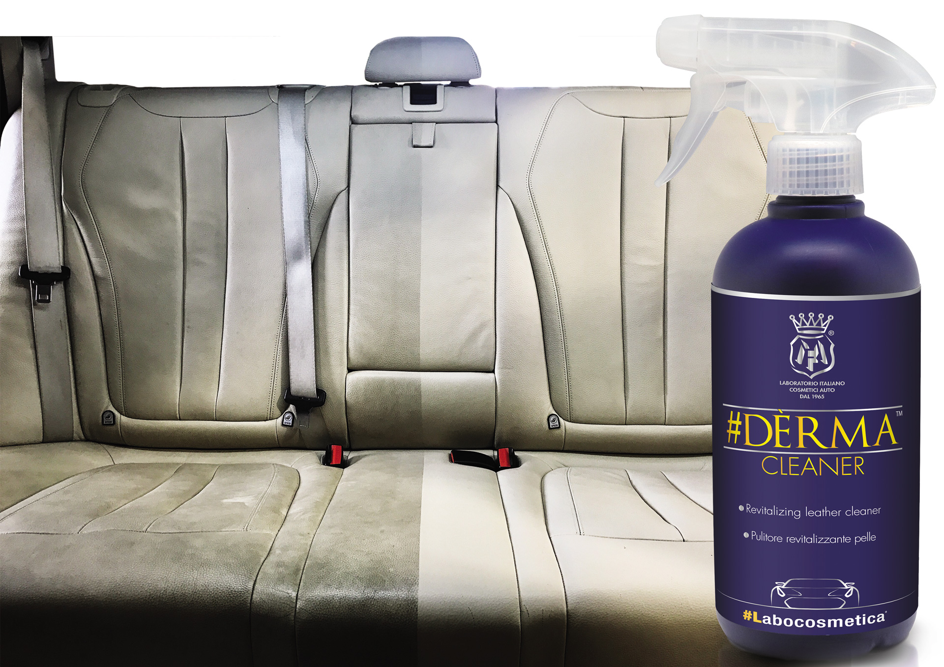 Car detailing. Interior. Leather cleaning.