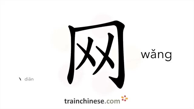 网 (wǎng) net, web / сетка *(прям., перен.) сеть *силок; невод *опутать паутиной