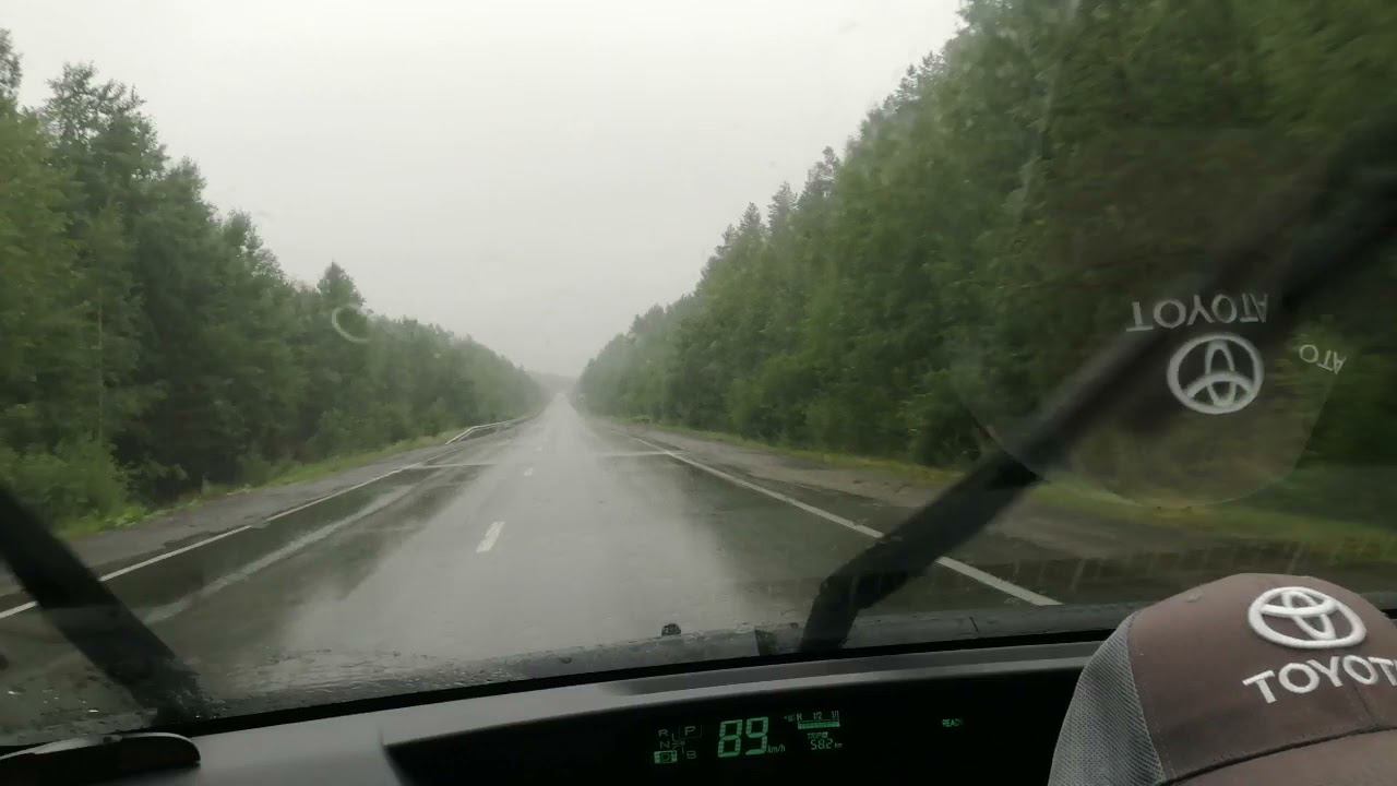 Трасса Алапаевск - Екатеринбург. Дождь.