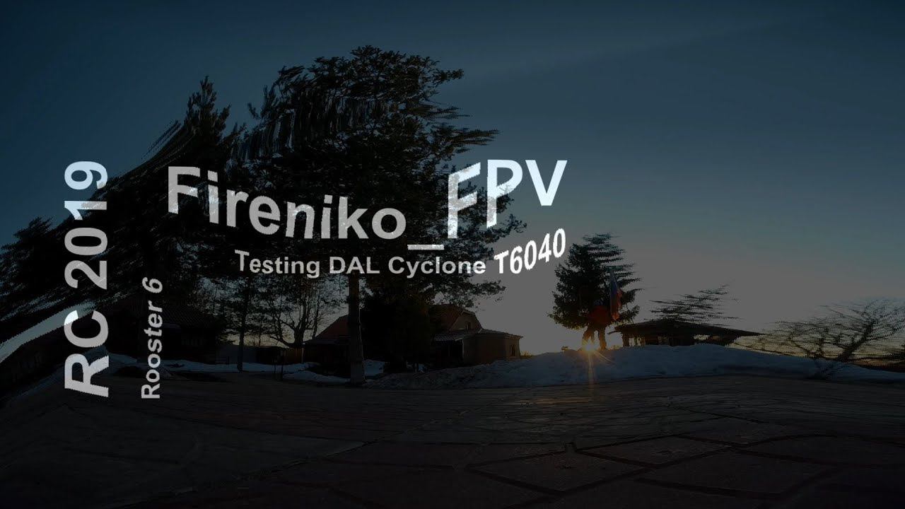 RC 2019 Rooster 6 with DAL T6040C testing under yard