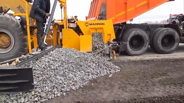 Укладчик-отсыпщик обочин Madrog. part 5