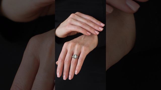 "Рипри" кольцо в серебряном покрытии из коллекции "Mistero" от Jenavi