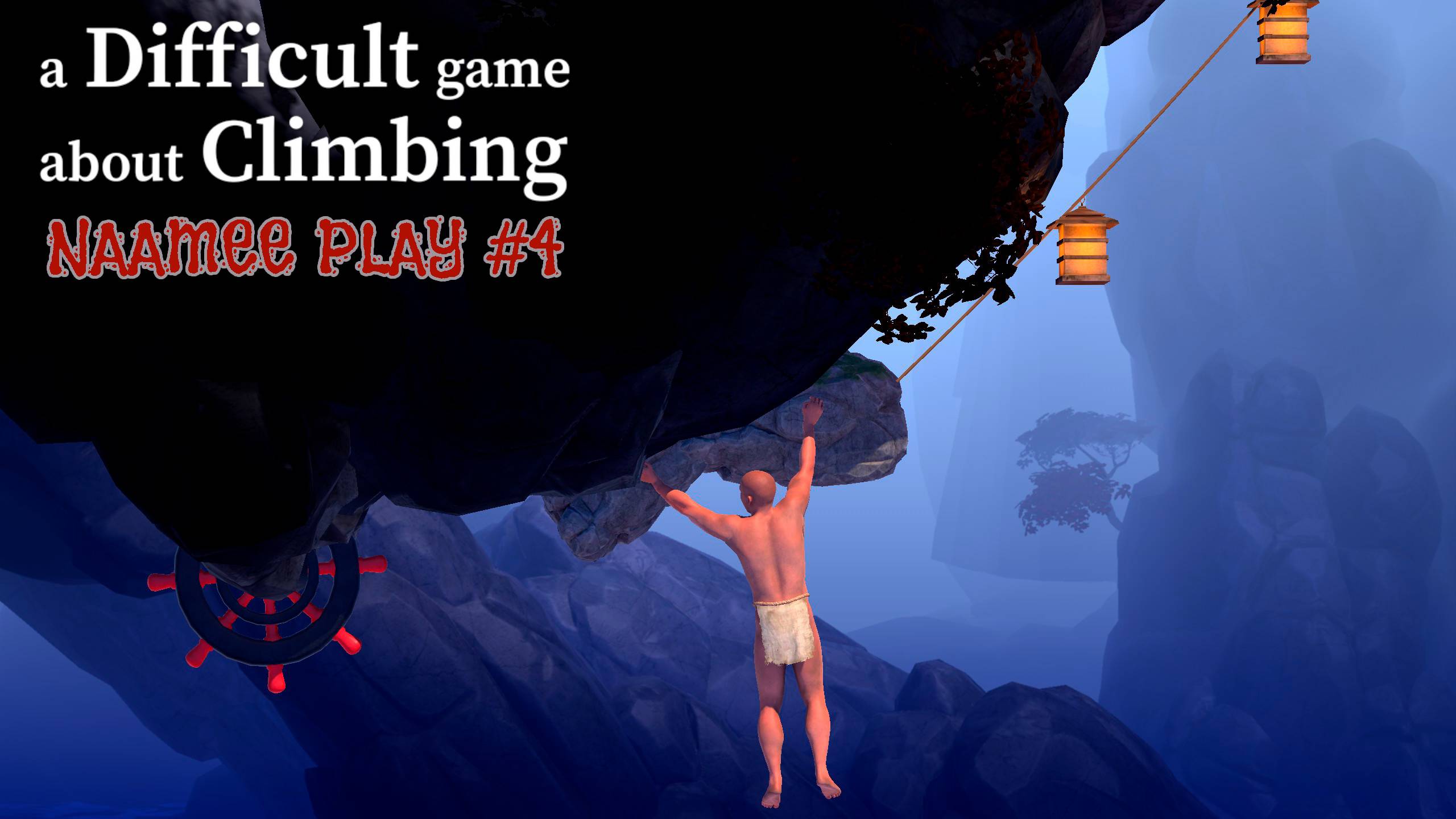 A Difficult Game About Climbing #4   Наконец то показались фонари