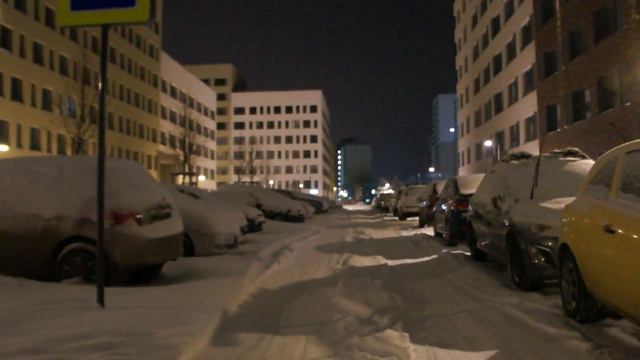 Екатеринбург Суходольский квартал снегопад с 23 по 24 утро