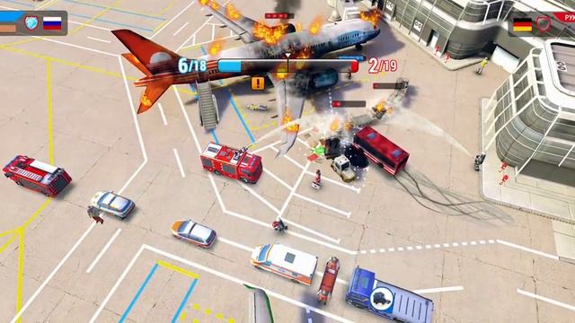 Автобус попал в аварию, из-за чего загорелся самолёт! Bus accident sets plane ablaze!EMERGENCYHQ1vs1