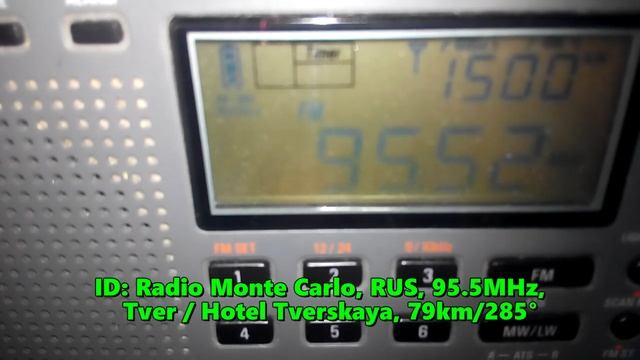 28.08.2022 06:11UTC, [Local], Обзор диапазона ФМ в Карманово, KO86OQ, станции из Твери.