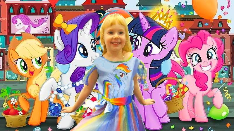 Милая Пони распаковка вместе с Машей. Круто, Весело. Играй с Машей! видео для детей