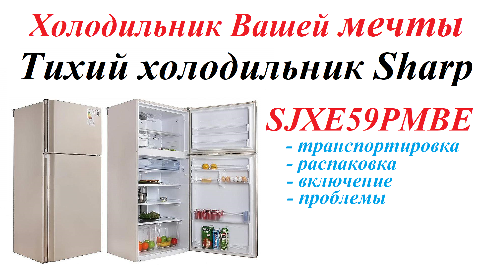 Шарп. Самые тихие холодильники из Японии. Sharp. The quietest refrigerators from Japan