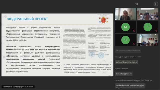 Дистанционное наблюдение пациентов с артериальной гипертензией