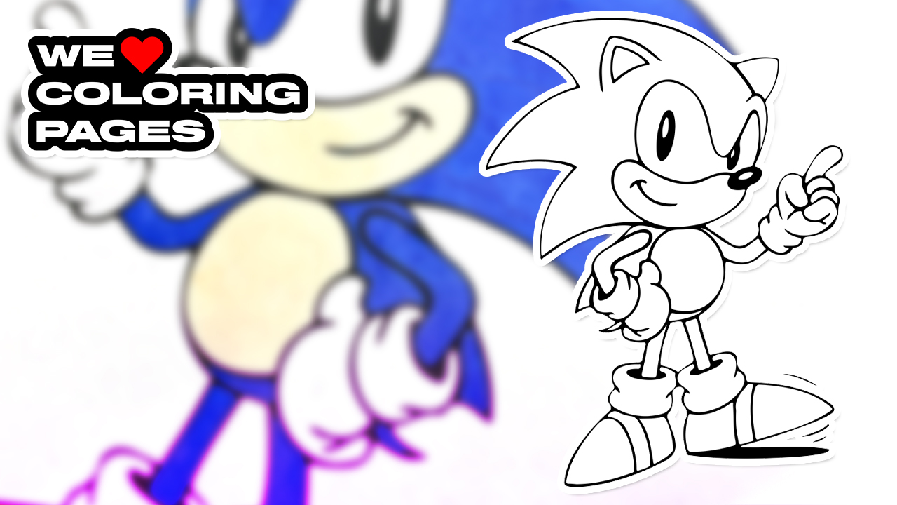 #5 Соник Раскраска | МЫ ❤️ РАСКРАСКИ