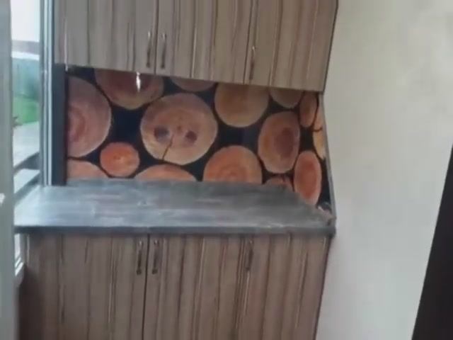 Встроенная летняя кухня из ЛДСП