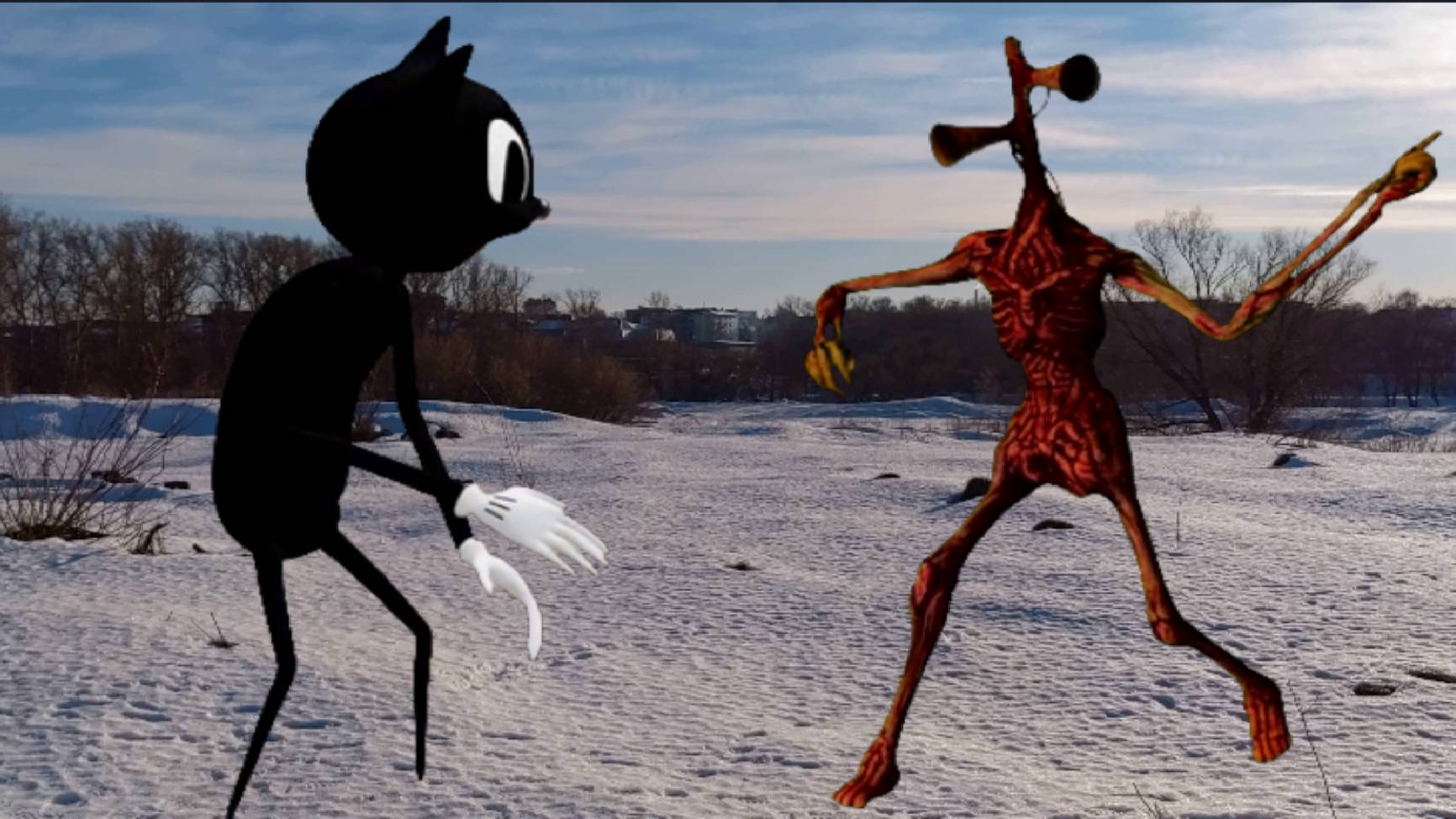 КАРТУН КЭТ против СИРЕНОГОЛОВОГО /Cartoon Cat VS Siren Head