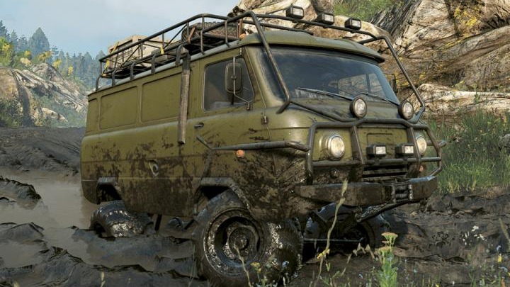 SnowRunner УТРО ВЫХОДНЫЕ , А МЫ В РОССИЙСКОЙ ГЛУБИНКЕ  НА УАЗЕ