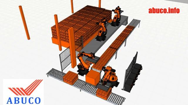 Роботизация упаковки кирпича роботами.mp4