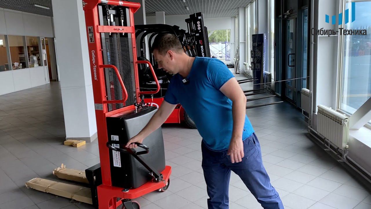 Обзор полуэлектрического штабелера с электроподъёмом CTD1530 штабелер ручной цена #штабелер