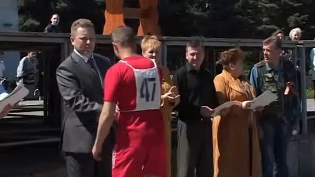 Студенты и школьники города приняли участие в эстафете. Май 2012 год.