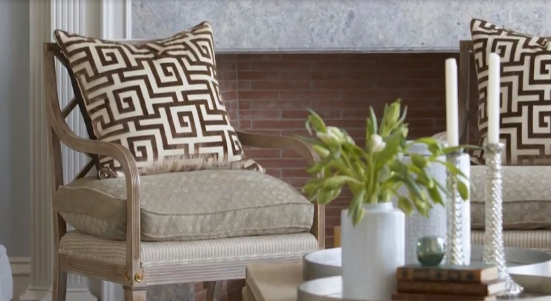 Орнамент меандр в интерьере