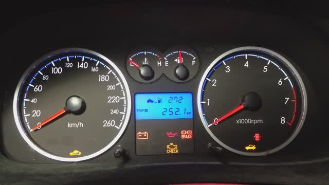 Hyundai Coupe. Подсветка приборки