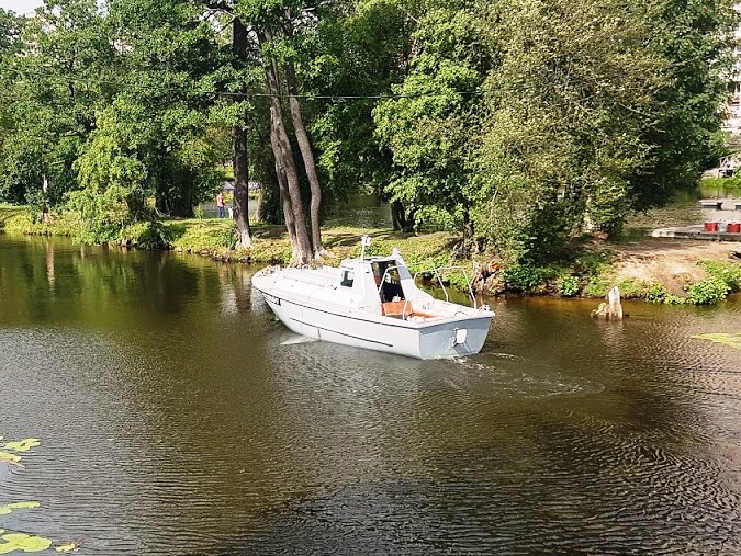 Катер "Бычок". Поход на форт "Обручев" 2021